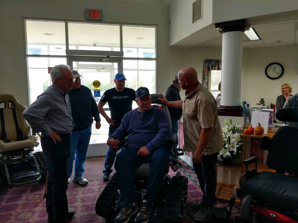Michigan Vet receives Trac Fab Chair - Defender Mobility